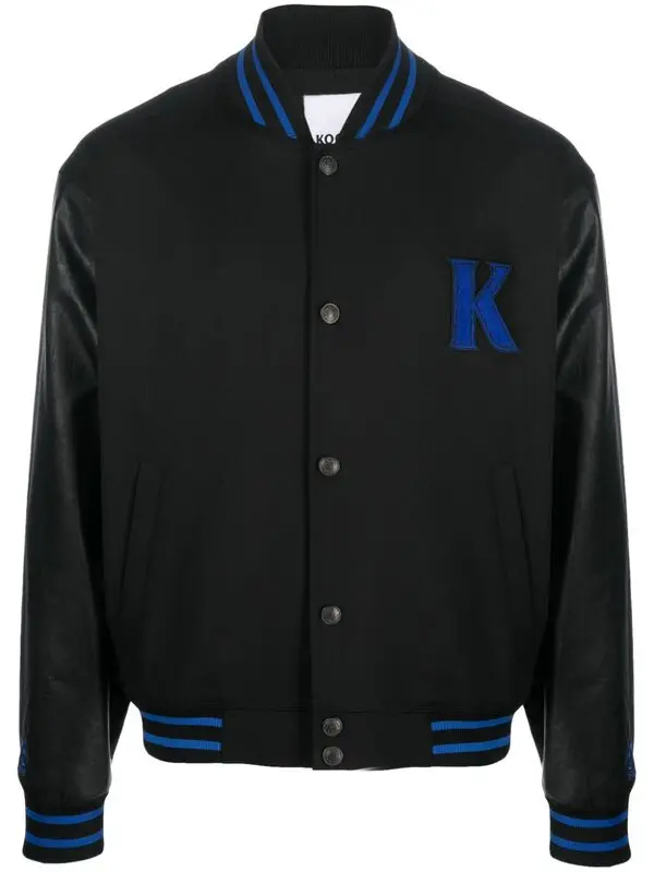 Koché Logo-patch Bomber Jacket - Black | Editorialist