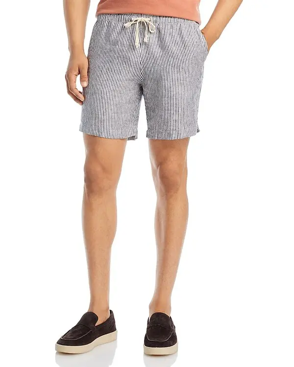 ALEX CRANE Bo Linen Shorts - Lines