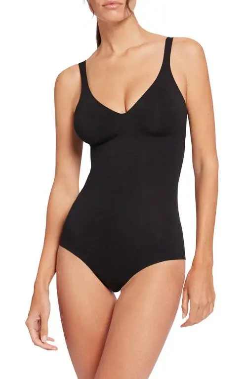 Wolford Cotton Contour 3w Shaping Bodysuit - Black