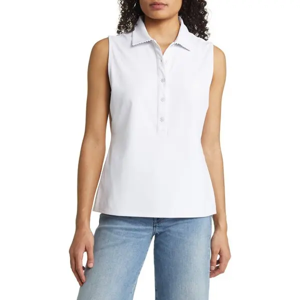 Tommy Bahama Sleeveless Polo - White