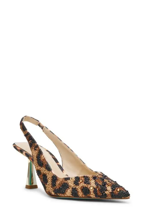 Betsey Johnson Clark Slingback Pumps - Nu Leopard