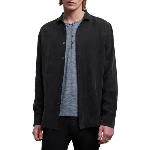 John Varvatos Slim Fit Button-up Shirt - Black