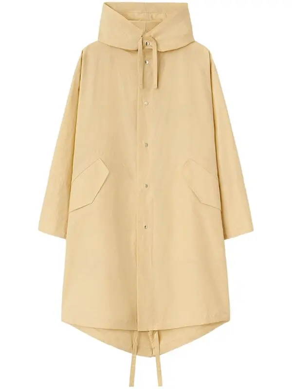 JIL SANDER Logo Print Coat - Yellow