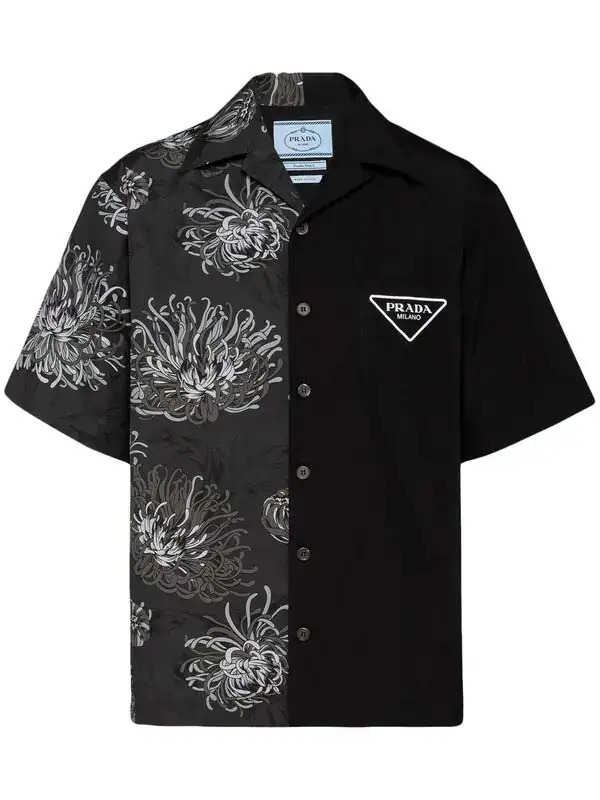 PRADA 2トーン フロントパッチ ポロシャツ North Sails X Prada 36th America'S Cup Logo-Patch Polo Shirt