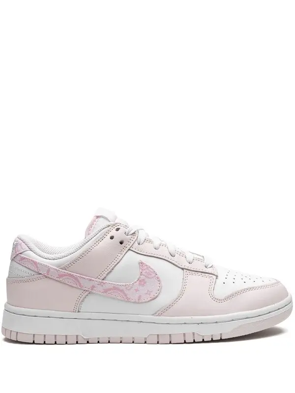 Nike Dunk Low Pink Paisley Sneakers - White