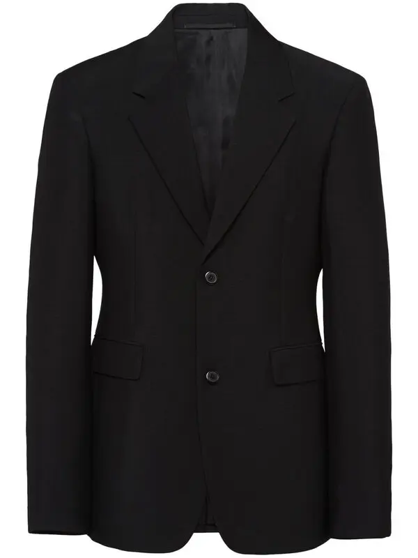 Prada Single-breasted Mohair-wool Blazer