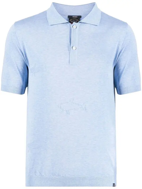 Paul & Shark Shark-pattern Polo Shirt