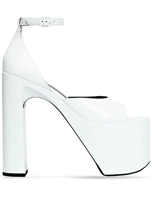 Balenciaga Camden 160mm Platform Sandals - White