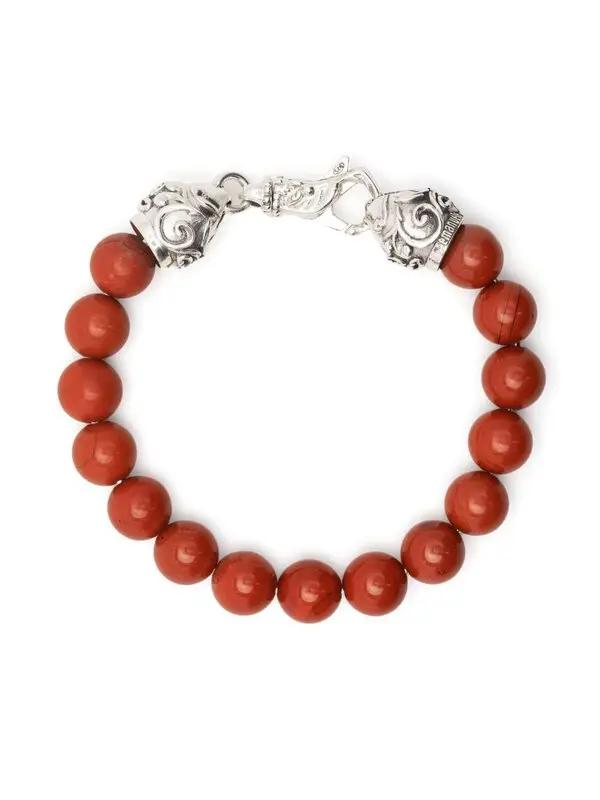 Emanuele Bicocchi Jasper Beaded Bracelet - Red