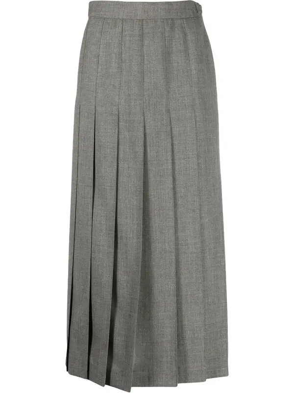 Thom Browne Pleated Midi Skirt