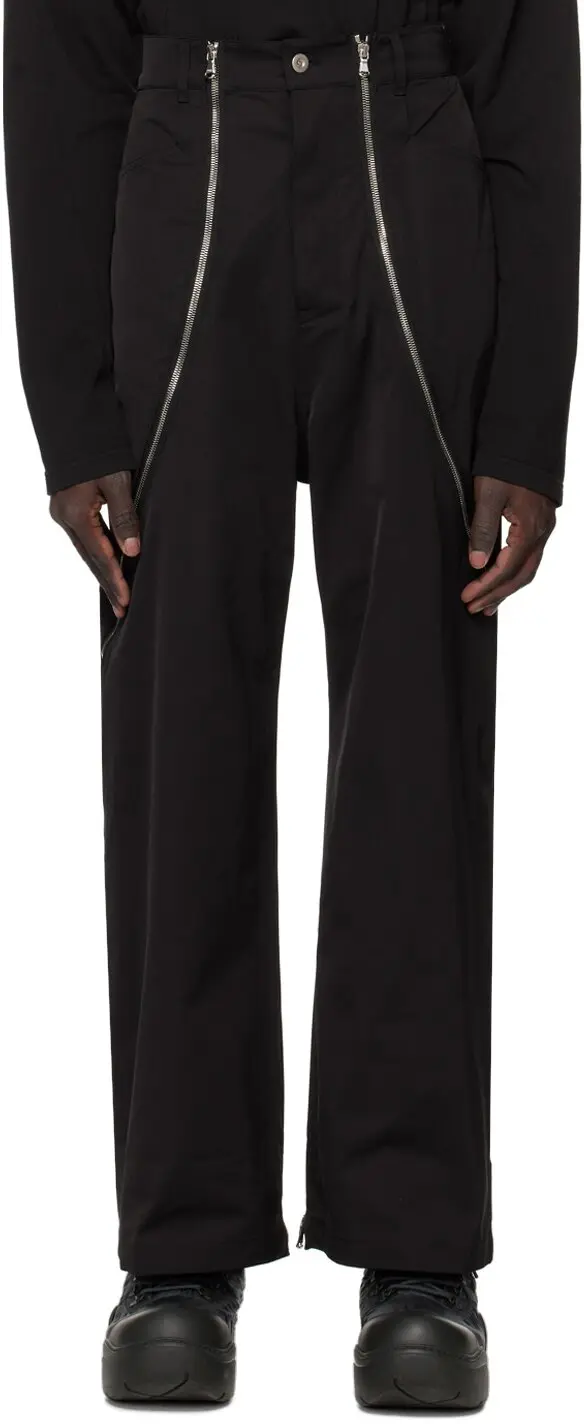 パンツ FFFPOSTALSERVICE Zip Trouser Black 32 3-Way Zip Trouser in Black/Black – SVRN