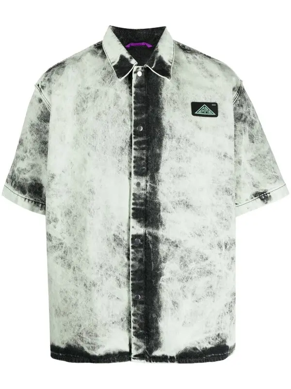 OAMC Bleach-effect Short-sleeve Shirt - Green