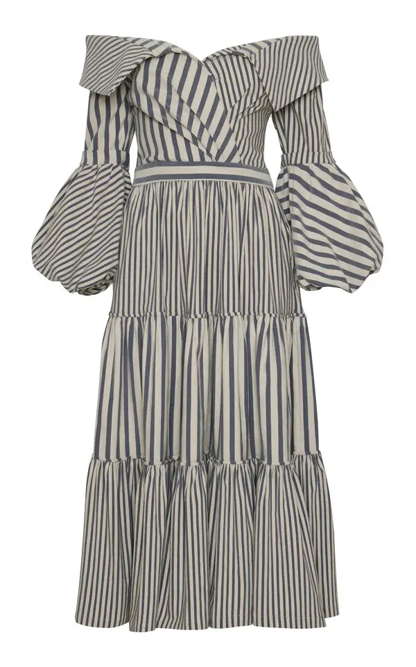 ANDRES OTALORA Poporo Midi Dress