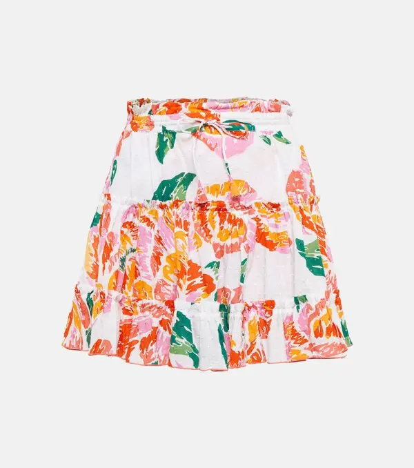 Poupette St Barth Clara Printed Miniskirt