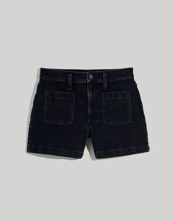 Madewell The Denim Emmett Patch Pocket Short - Sendhurst Wash