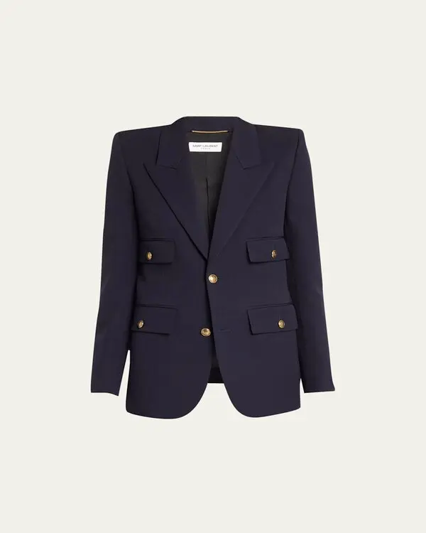 Saint Laurent 4-pocket Wool Blazer