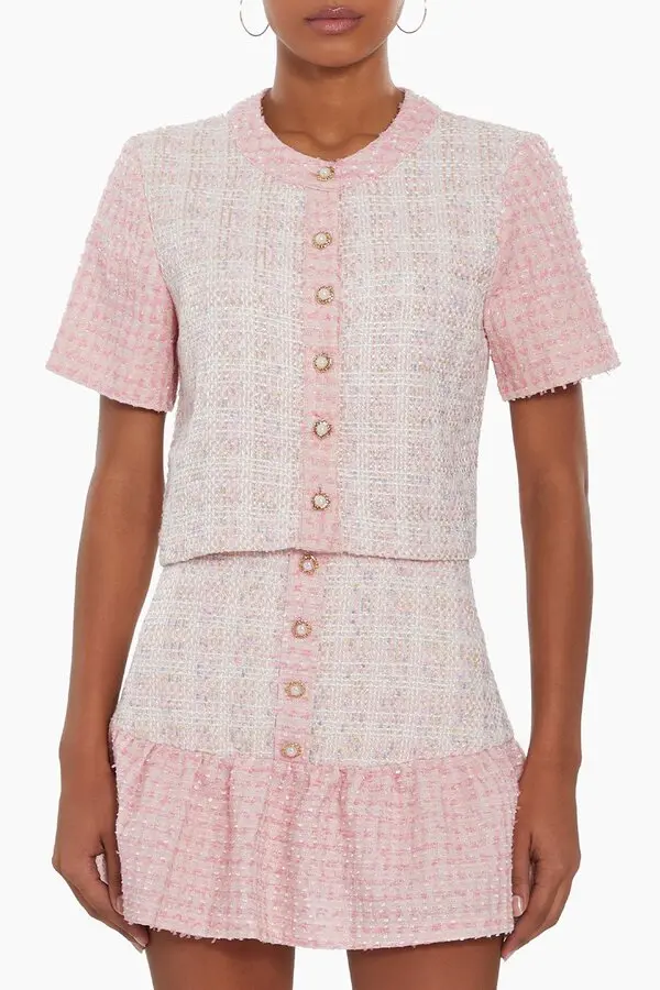 Amanda Uprichard Braswell Short Sleeve Top