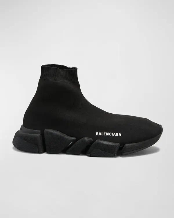 Balenciaga Speed Knit Sock Sneakers - 1013 Black
