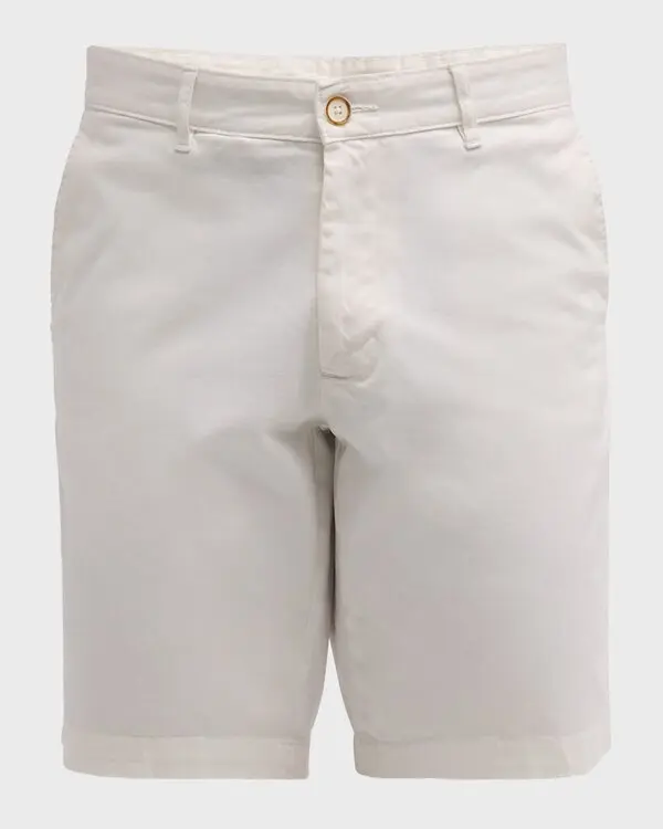 Robert Graham Lonestar Flat Front Shorts - White
