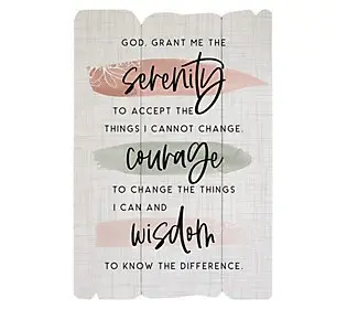 SINCERE SURROUNDINGS 14' God Grant Serenity Spl Endid Fence