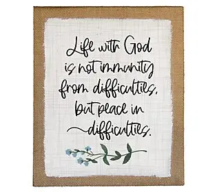 SINCERE SURROUNDINGS 15' Life With God Canvas