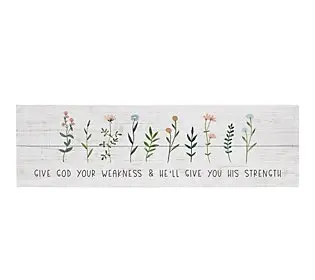 SINCERE SURROUNDINGS 24' Give God Weakness Vint Age Pallet