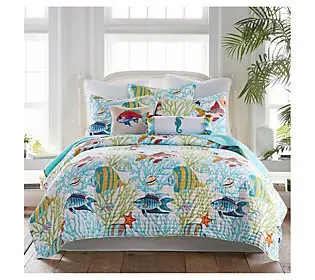 LEVTEX HOME Beachwalk 3-piece Coastal Full/quee Quilt Set