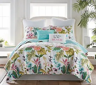 LEVTEX HOME Malana 2-piece Tropical Twin/twin X Quilt Set