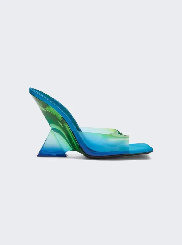 Attico Cheope Mule Heel 105mm - Degrade Blue