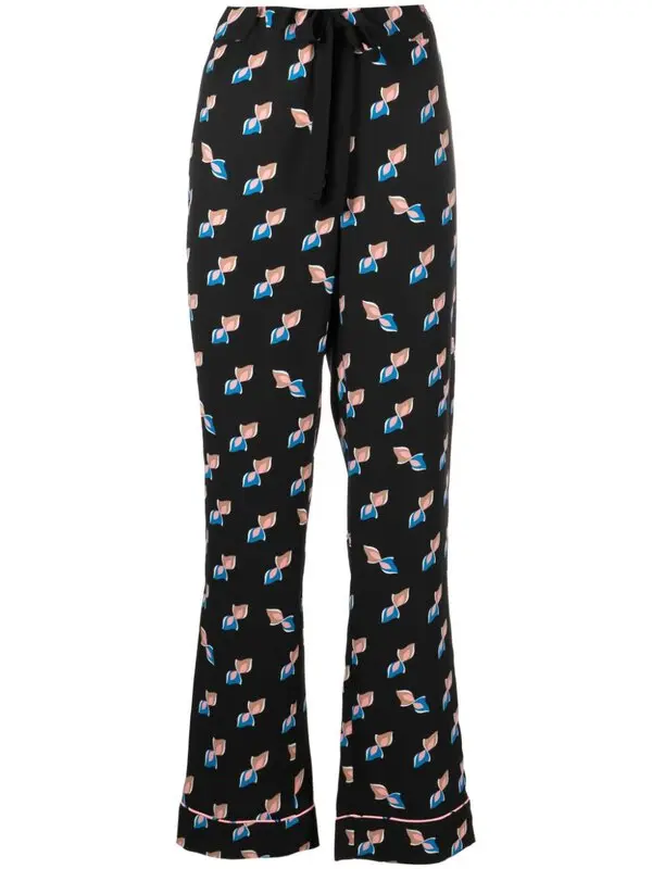 Diane Von Furstenberg Geometric-print Trousers