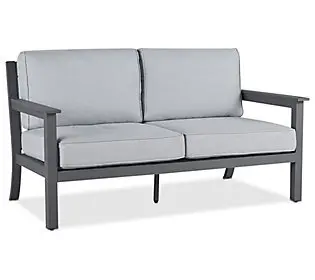 REAL FLAME Ortun Two-seat Outdoor Sofa With Cus Ions