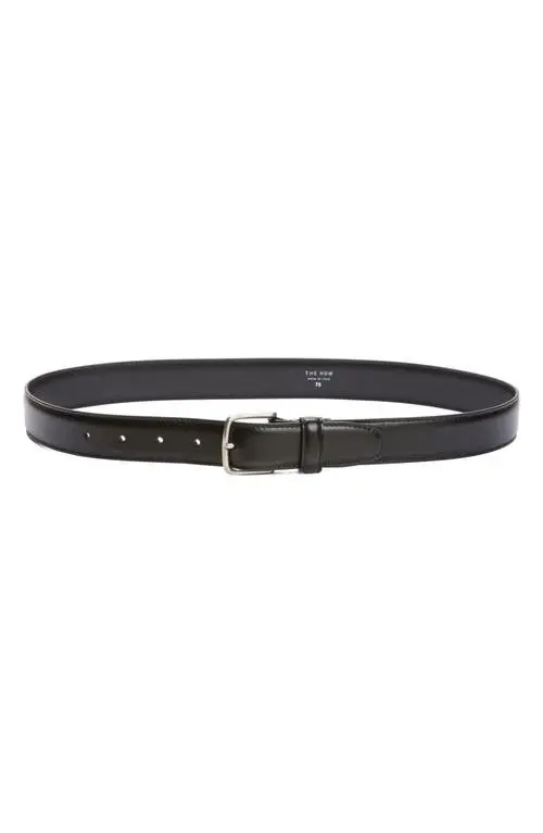 THE ROW Classic Leather Belt - Black Ans