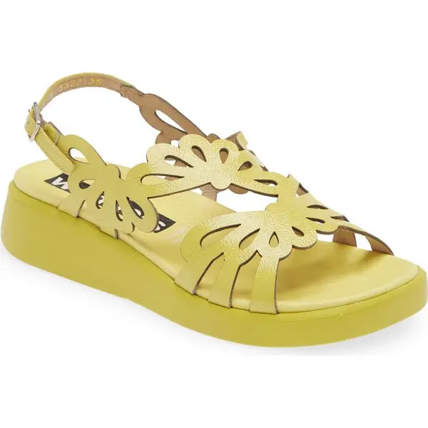 WONDERS Platform Slingback Sandal - Lack Lima