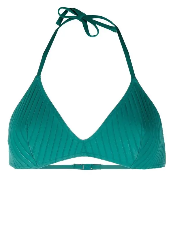 ERES Ribbed Triangle Bikini Top - Green