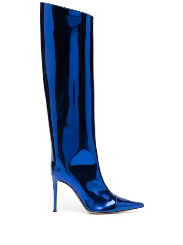 Alexandre Vauthier Alex 100mm Knee-high Boots - Blue