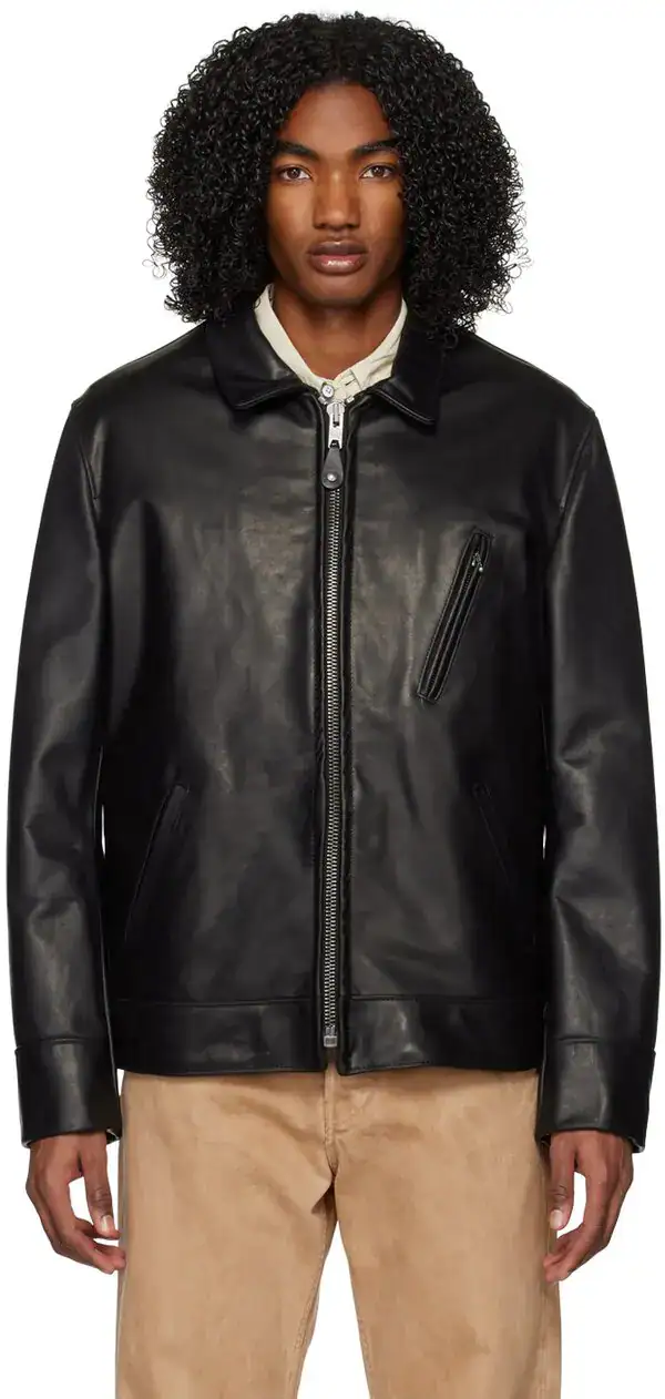 Schott 576 Leather Jacket In Black - 42% Off | Editorialist