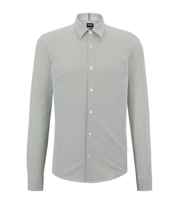 Hugo Boss Patterned Shirt - Green