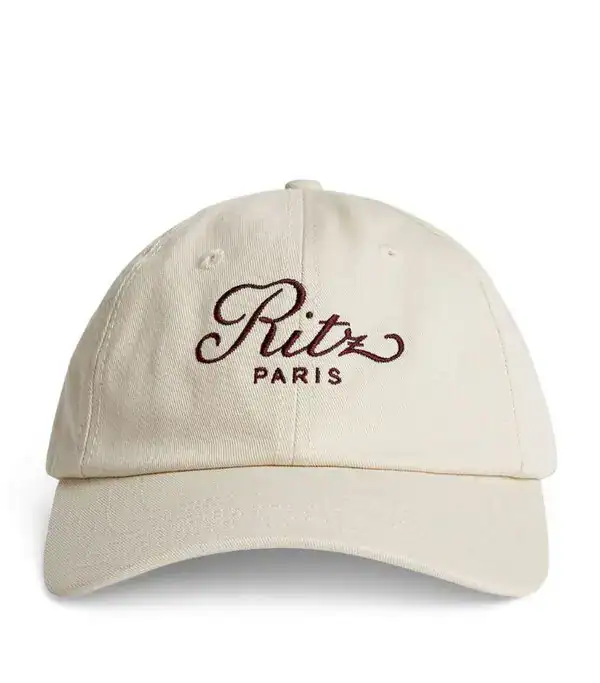 FRAME X Ritz Paris Logo Baseball Cap - White | Editorialist
