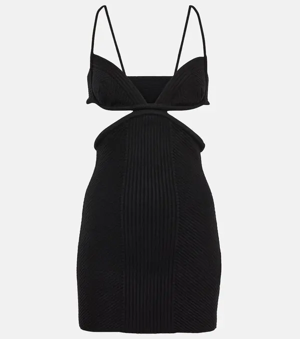 Off-White Cutout Minidress - Black