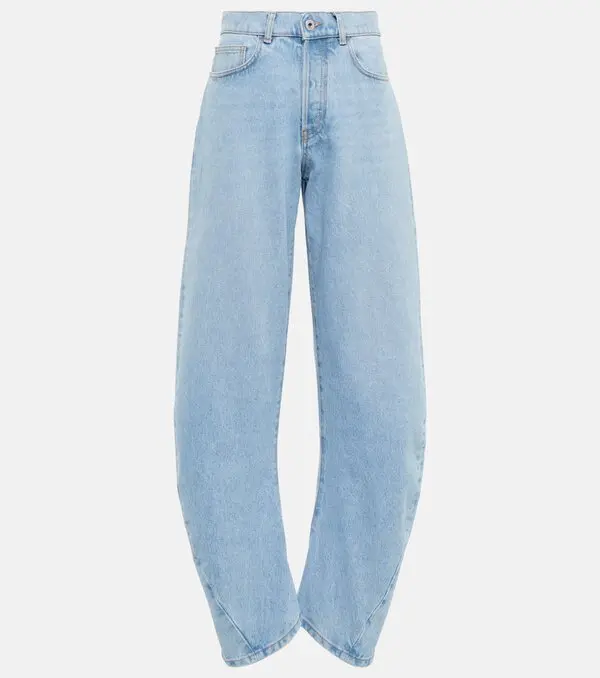 Off-White Bleach Twist High-rise Jeans