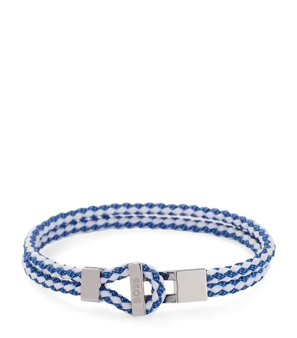Hugo Boss Double-wrap Woven Cuff Bracelet