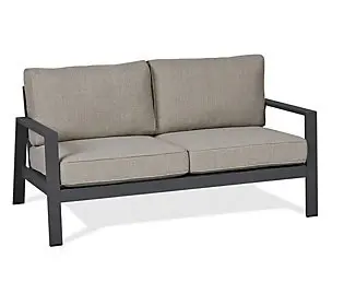 REAL FLAME Aegean Two-seat Outdoor Sofa With Cu Shions