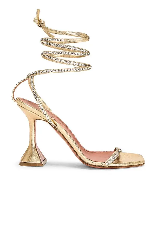 Amina Muaddi Vita Crystal Sandal