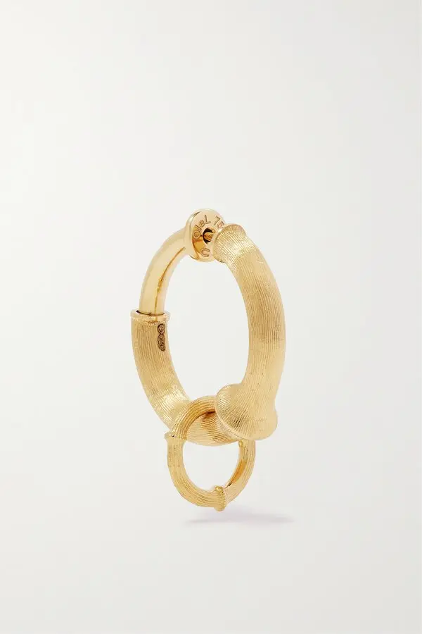OLE LYNGGAARD COPENHAGEN Nature Small 18-karat Single Hoop Earring