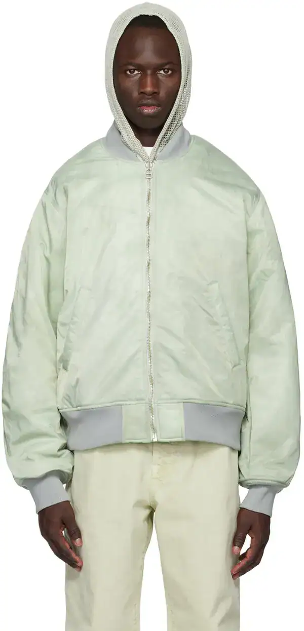 StüSsy Green Dyed Bomber Jacket - Ston Stone | Editorialist