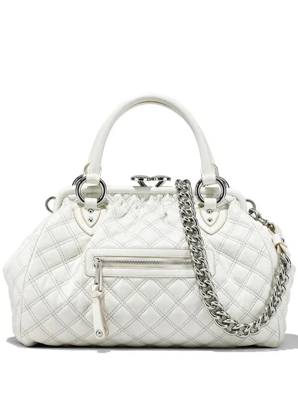 Marc Jacobs The Stam Leather Shoulder Bag - White