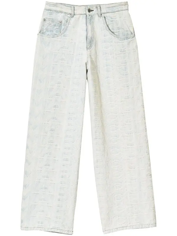 Marc Jacobs Monogram Wide-leg Jeans