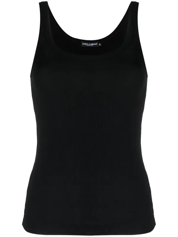 Dolce & Gabbana Cotton Tank Top - Black