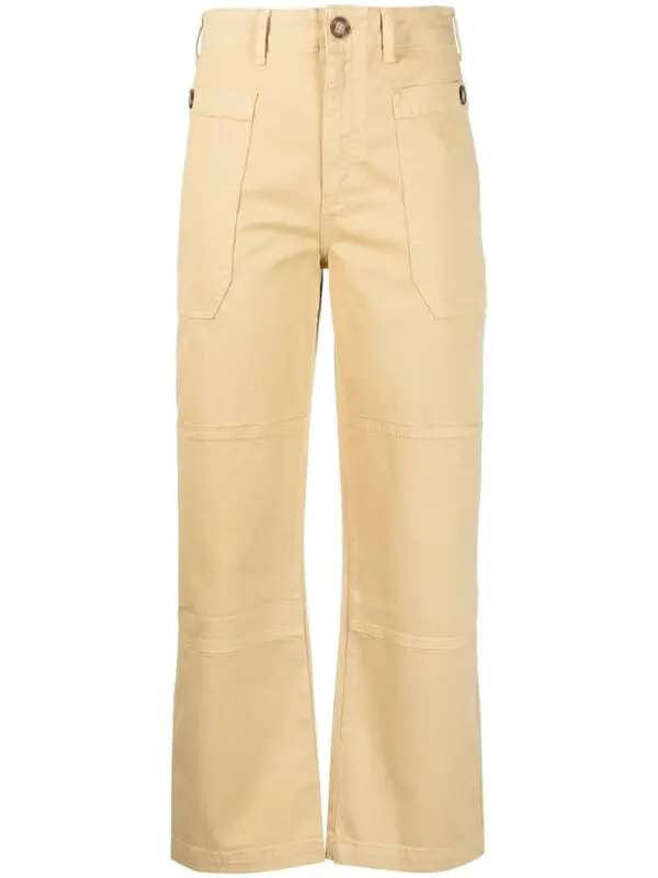 FRAME Straight-leg Utility Trousers - Neutrals
