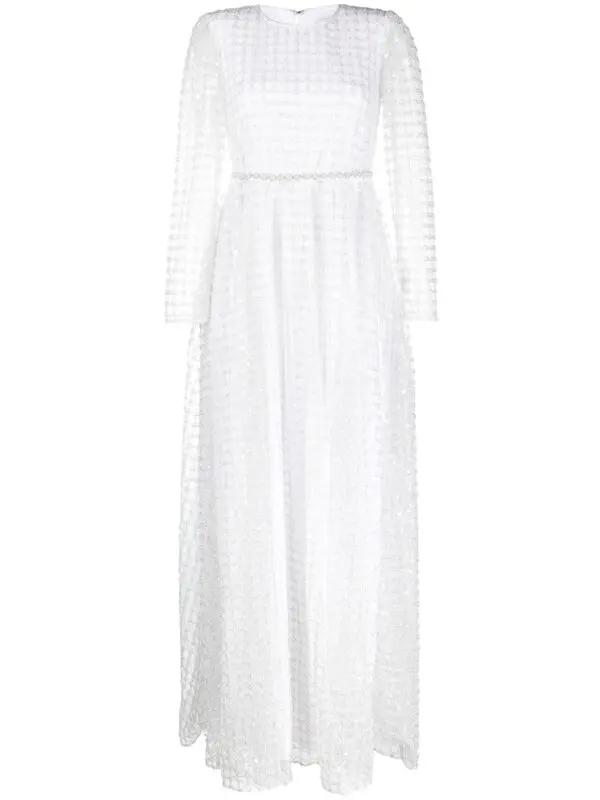 SELF-PORTRAIT Sequinned Maxi Dress
